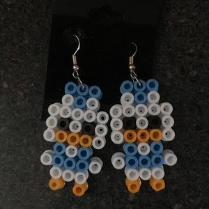 Handmade | Jewelry | Handmade Donald Duck Perler Bead Earrings | Poshmark